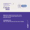 Cálcio 500 - Carbonato de Cálcio 1250mg 60 Comprimidos - FORTLIFE Pharma